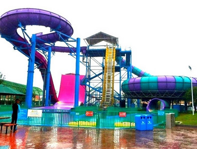 GS TUV Custom Water Slides Space Bowl Slide Amusement Park Equipment