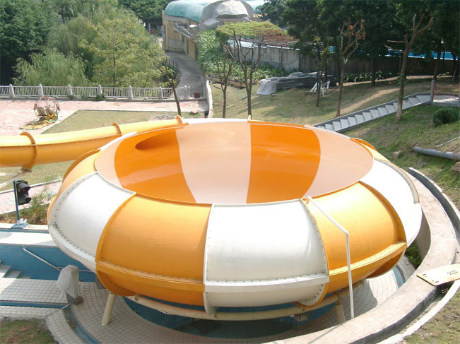 Durable Giant Space Bowl Slide Custom Aqua Park Equipment 12 Meter Tower