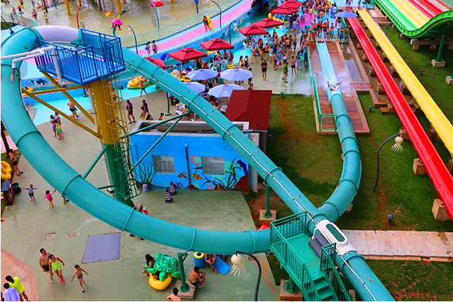 Water Park Slide Aqua Loop Big Water Slides Adult Swimming Pool Water Slide