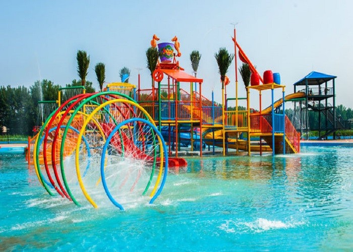 Children Water Pool Playground Equipment For Splash Park Anti - UV