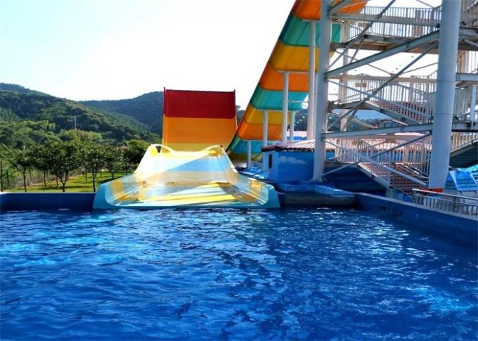 Fiberglass FRP Boomerang Indoor Water Park Slide For Children Adults